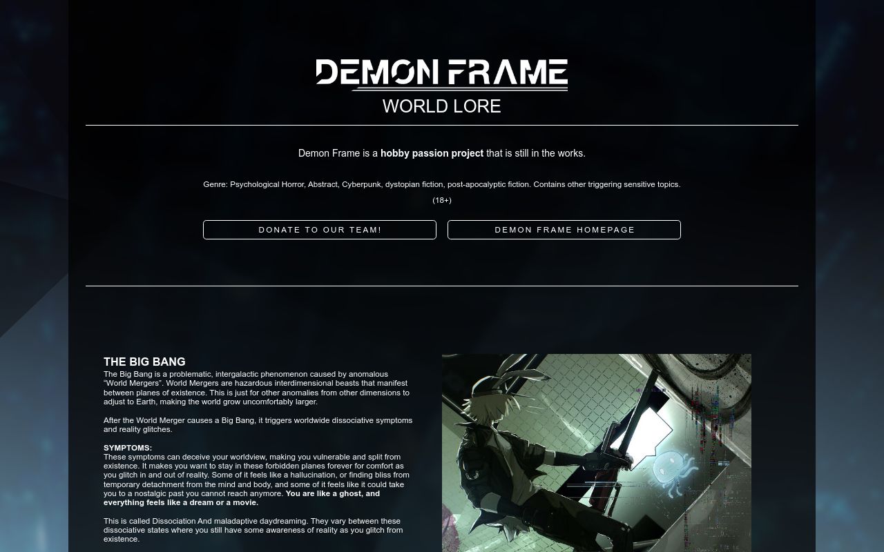 Demon Frame World Lore